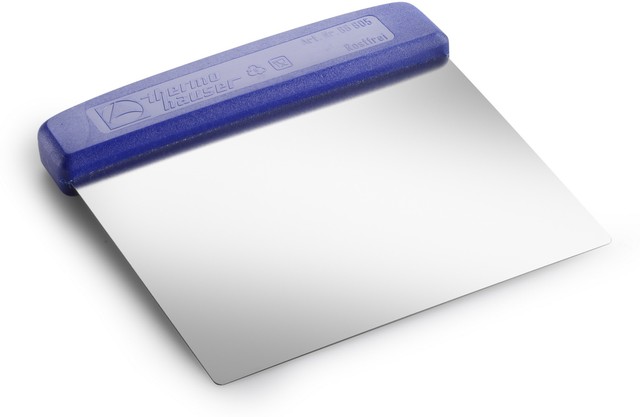 THERMOHAUSER - Spatola acciaio inox cm 12x12 con impugnatura blu ...